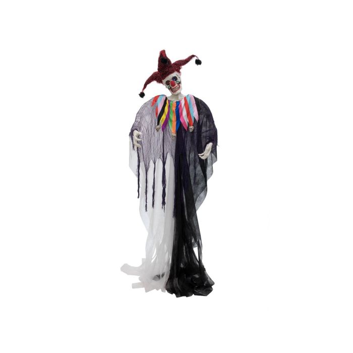 Halloween Dekoration Horror Clown BUTCH mit Totenkopf, LEDs, 210cm