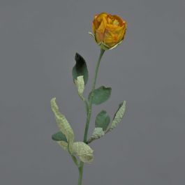 Kunst Rose FREIDA, Eco Collection, orange-gelb, 60cm, Ø4cm