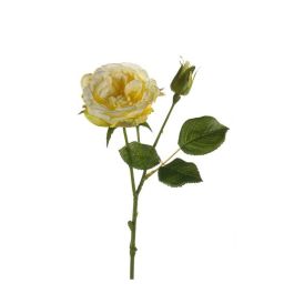 Plastik Rose CESCA, gelb, 40cm
