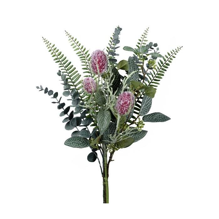 Künstlicher Wilde Karde Eukalyptus Farn Fittonia Bund JERVO ...