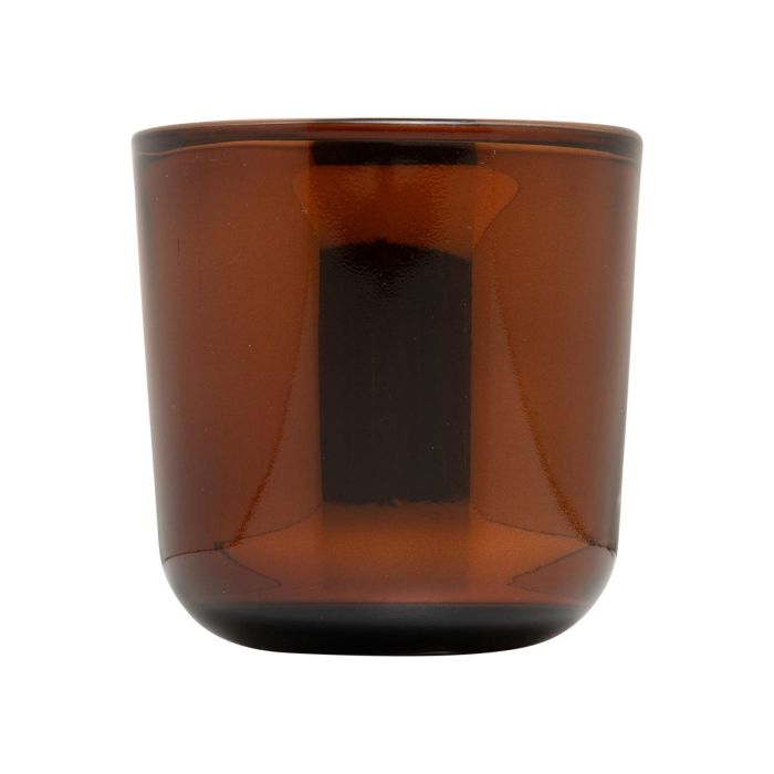 Glas Halter für Teelicht NICK, glänzend-kupfer, 7,5cm, Ø7,5cm