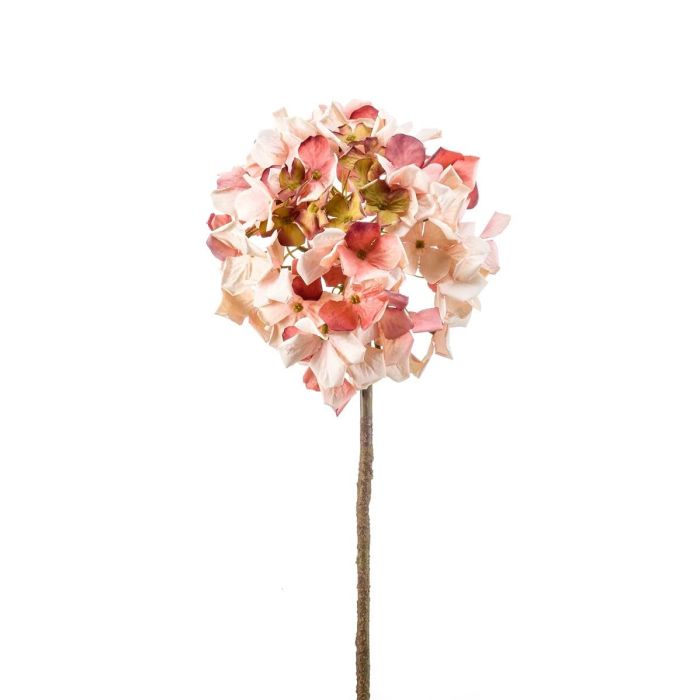 Textil Hortensie RENNA, Trockenoptik, hellrosa-grün, 60cm