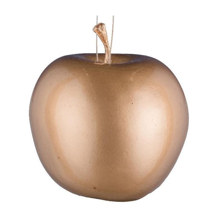 Deko Obst Apfel TUSKA, gold, 6,5cm