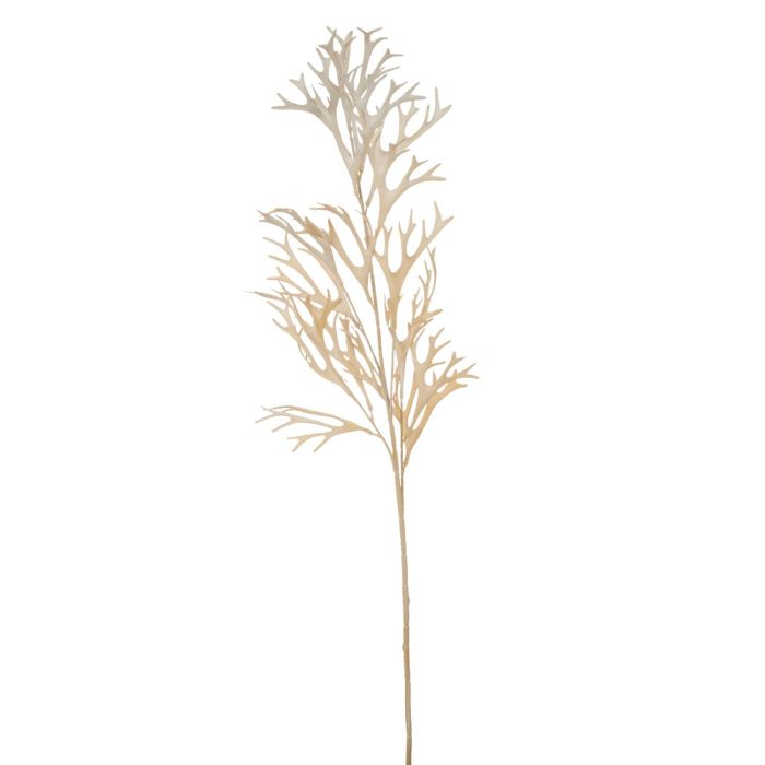 Kunst Hirschfarn Zweig NABURI, creme-gelb, 80cm