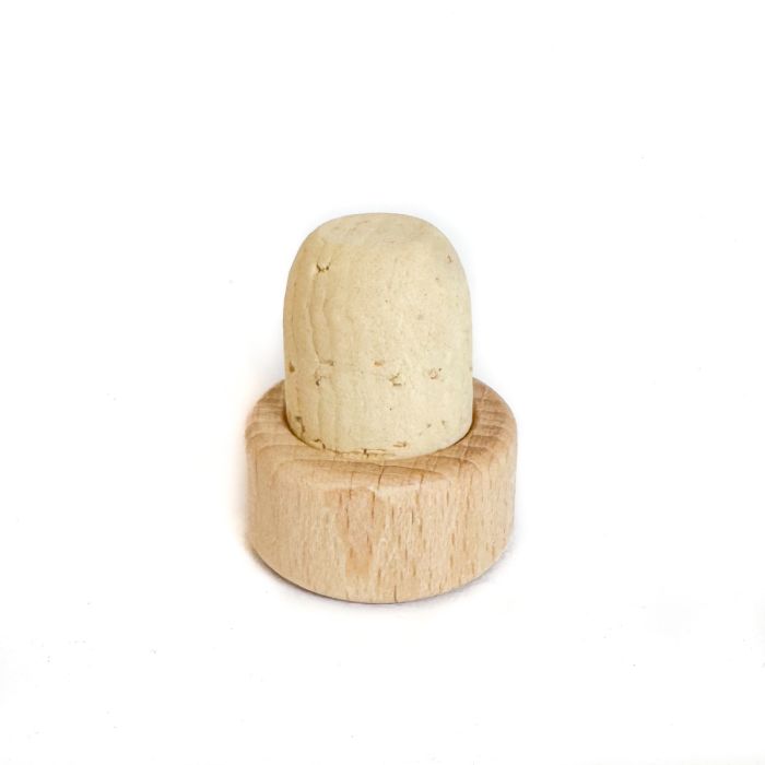 Naturkork Griffkorken CHIMALIS mit Holzgriff, natur, 3,6cm, Ø3/2cm